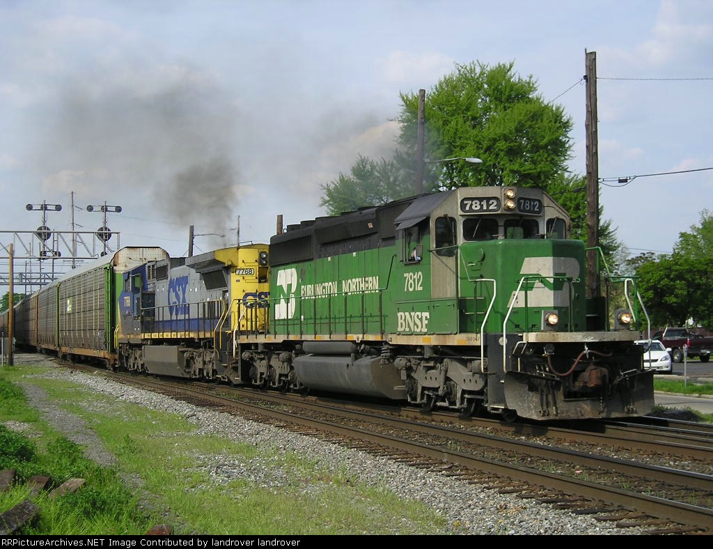 BNSF 7812 On CSX Q 243 Southbound This Unit Is Rare, Real Rare